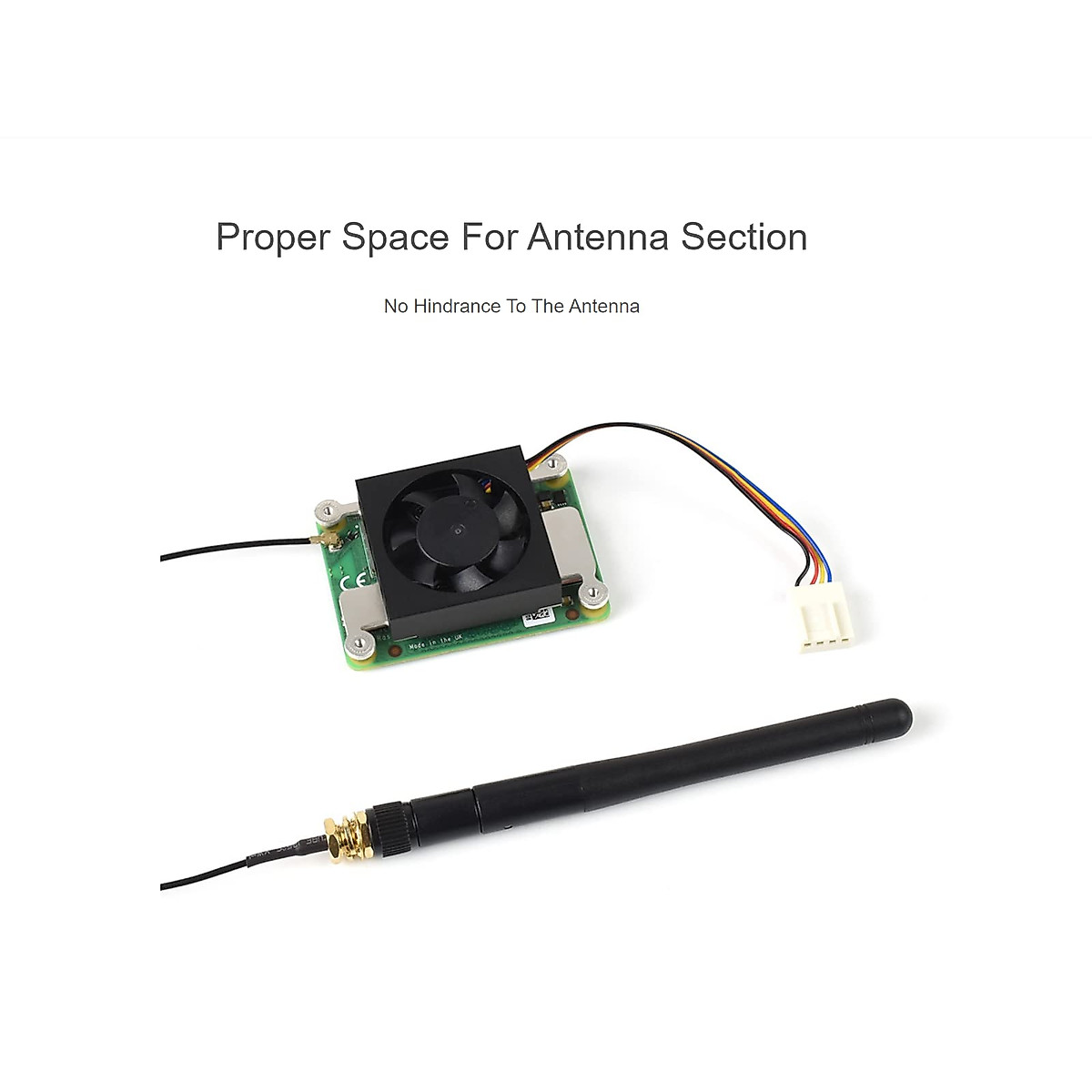 waveshare Dedicated All-in-One 3007 Cooling Fan for Raspberry Pi Compute Module 4 CM4, PWM Speed Adjustment,Low Noise, More Practical,with Thermal Tapes