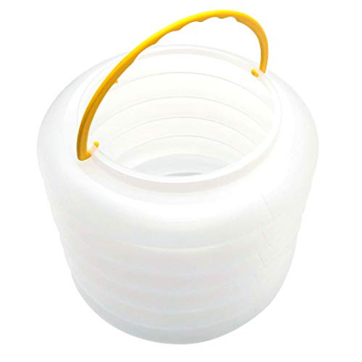 GARASANI Portable Transparent Plastic Drawing Wash Brush Water Barrel Telescopic for Acrylic Oil Watercolor Painting Bucket