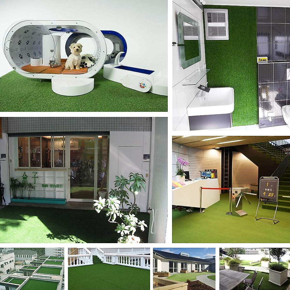 Goasis Lawn GL Artificial Turf Grass Lawn, Realistic Synthetic Grass Mat, Indoor Outdoor Garden Lawn Landscape for Pets,Fake Faux Grass Rug with Drainage Holes 4FT X11FT(44 Square FT)