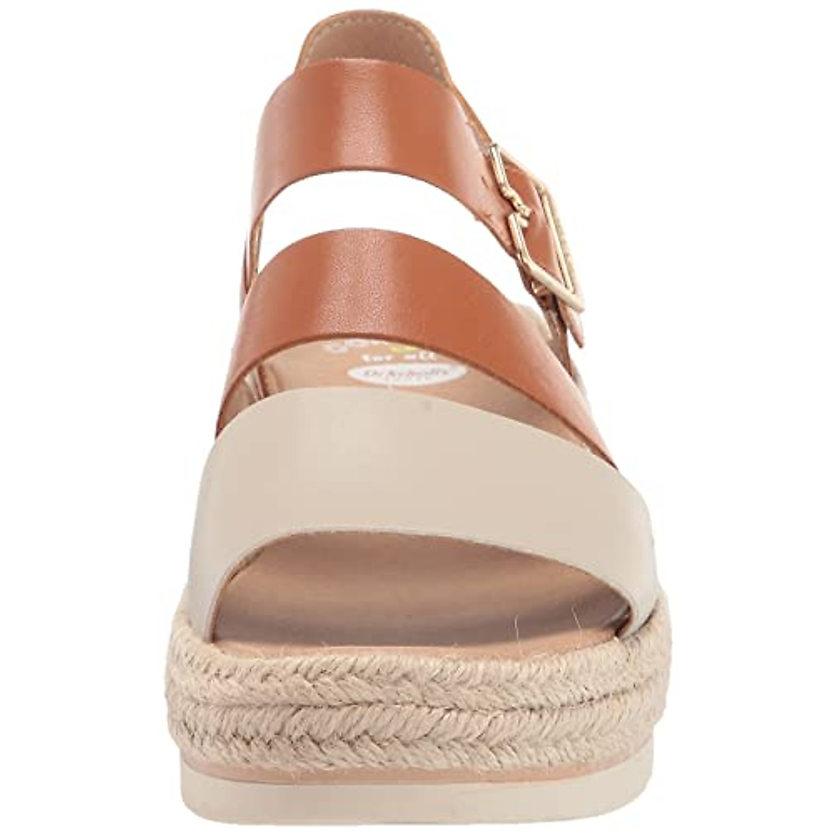 Dr. Scholl's Shoes Women's Once Twice Espadrille Wedge Sandal, Honey Brown, 8
