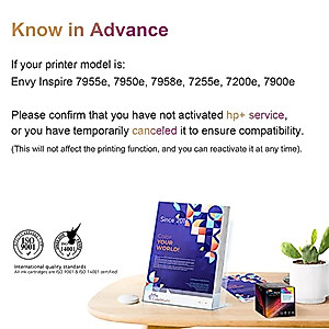 ColoWorld Remanufactured Ink Cartridge Replacement for HP 64XL 64 XL Color Ink Cartridge Use for Envy Photo 7855 7155 6255 7858 7164 6222 7830 7864 6230, Inspire 7955e 7255e 7900e, Tango Smart Printer