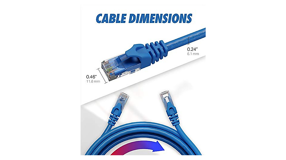 High-Speed Cat6 Ethernet Cable 15ft Pack | Ultra Clarity Cables