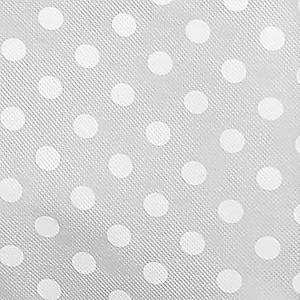 mDesign Soft Fabric Dresser Drawer and Closet Storage Organizer for Child/Kids Room or Nursery - Roomy Open Rectangular Compartment Organizer - Fun Polka Dot Print - Gray/White