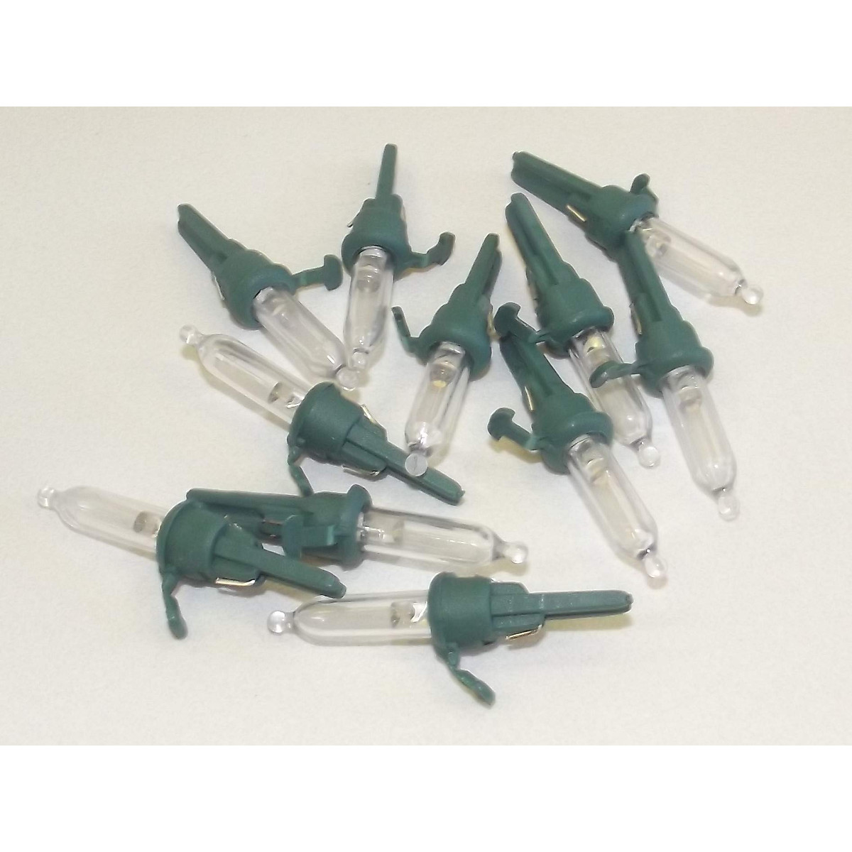 JL Missouri Parts 10 LED Clear 3.4 Volt .068 Watt Mini Bulb Christmas Light Bulbs Tree Light Replacement Indoor Outdoor