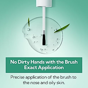 BREYLEE Blackhead Remover Mask, Tea Tree Oil Nose Pore Strips +100 papers, Puntos Negros, Peel Off Mask for Nose and Face, Pore Cleanser Purifying, Brush Desigh