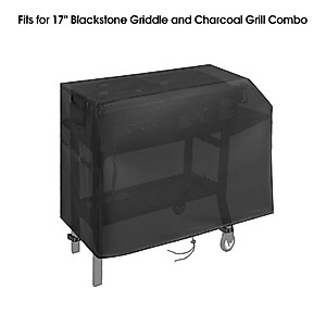 Jungda Grill Cover for Blackstone Duo Model 1819 17 Inch Griddle and Charcoal Grill Combo