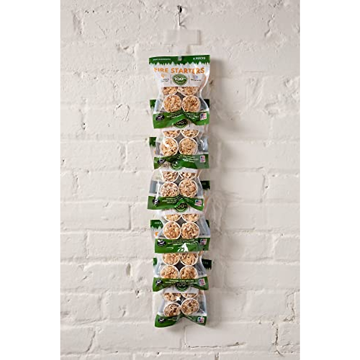 Superior Trading Fire Starter Pods in Travel Packs - Fire Starters for Campfires, BBQ, Grill, Pit, Wood Stove & Charcoal Starter, 15-20-Min Burn, 40 Extra Large Pods, USA Made, Brown, 3.5 Lbs