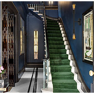 Phansthy 2 Light Vanity Light Matte Black Double Sconce Light for Hallway Kitchen Bathroom (Matte Black)