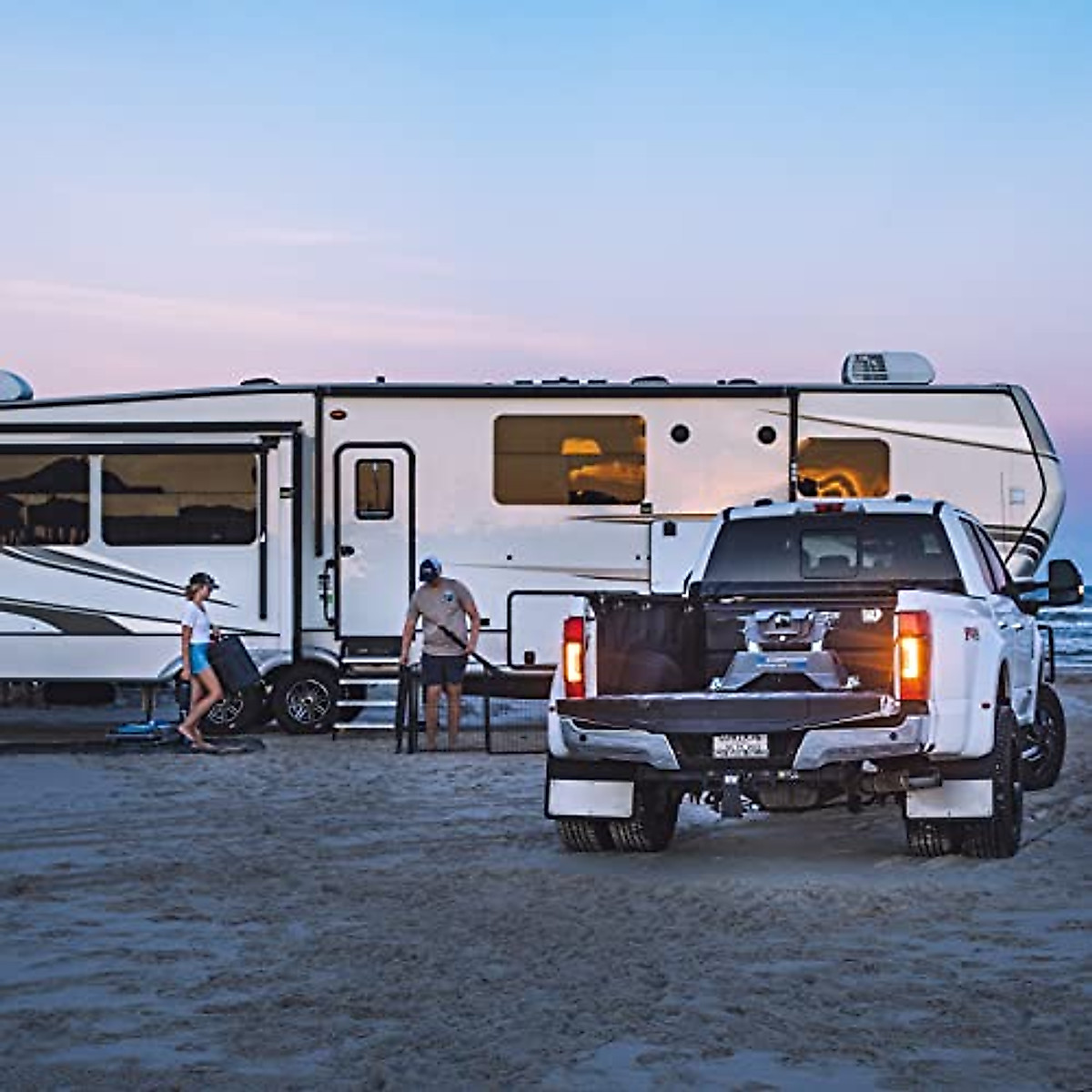 B&W Trailer Hitches 25K Companion OEM Fifth Wheel Hitch - Compatible with 2020-2024 Chevrolet/GM OEM Puck System - RVK3715