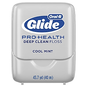 Oral-B Glide Pro-Health Dental Floss, Deep Clean, Cool Mint Flavor, 40 m (Pack of 6)