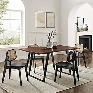 Modway Live Edge Ardor Dining Table, 60", Black Walnut