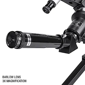 BARSKA Starwatcher 400x70mm Refractor Telescope w/ Tabletop Tripod & Carry Case