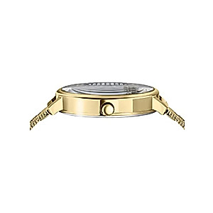 Versus Versace Womens Crystal Gold 36 mm La Villette Bracelet Watch VSP1S3821