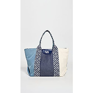 See by Chloe Women's Laetizia Tote, Royal Navy, Blue, Print, One Size