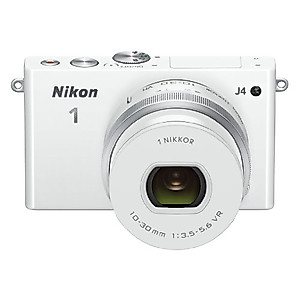 Nikon 1 J4 Digital Camera with 1 NIKKOR 10-30mm f/3.5-5.6 PD Zoom Lens (White) (Discontinued by Manufacturer)