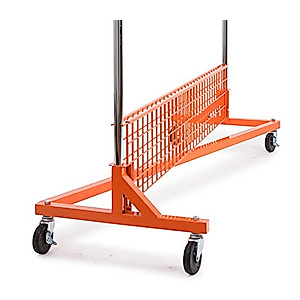 Only Garment Racks Z Rack Base Shelf - Heavy Duty Two Piece Design Folding Wire Base Shelf for Z Racks - Orange