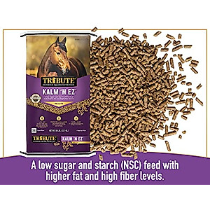 TRIBUTE Kalmbach Feeds Kalm 'N Ez Pellets for Horse, 50 lb