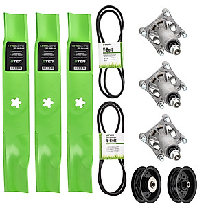 8TEN Deck Rebuild Kit for Husqvarna 48 inch YTH 2448 Yard Tractor Blade Spindle Belt Idler