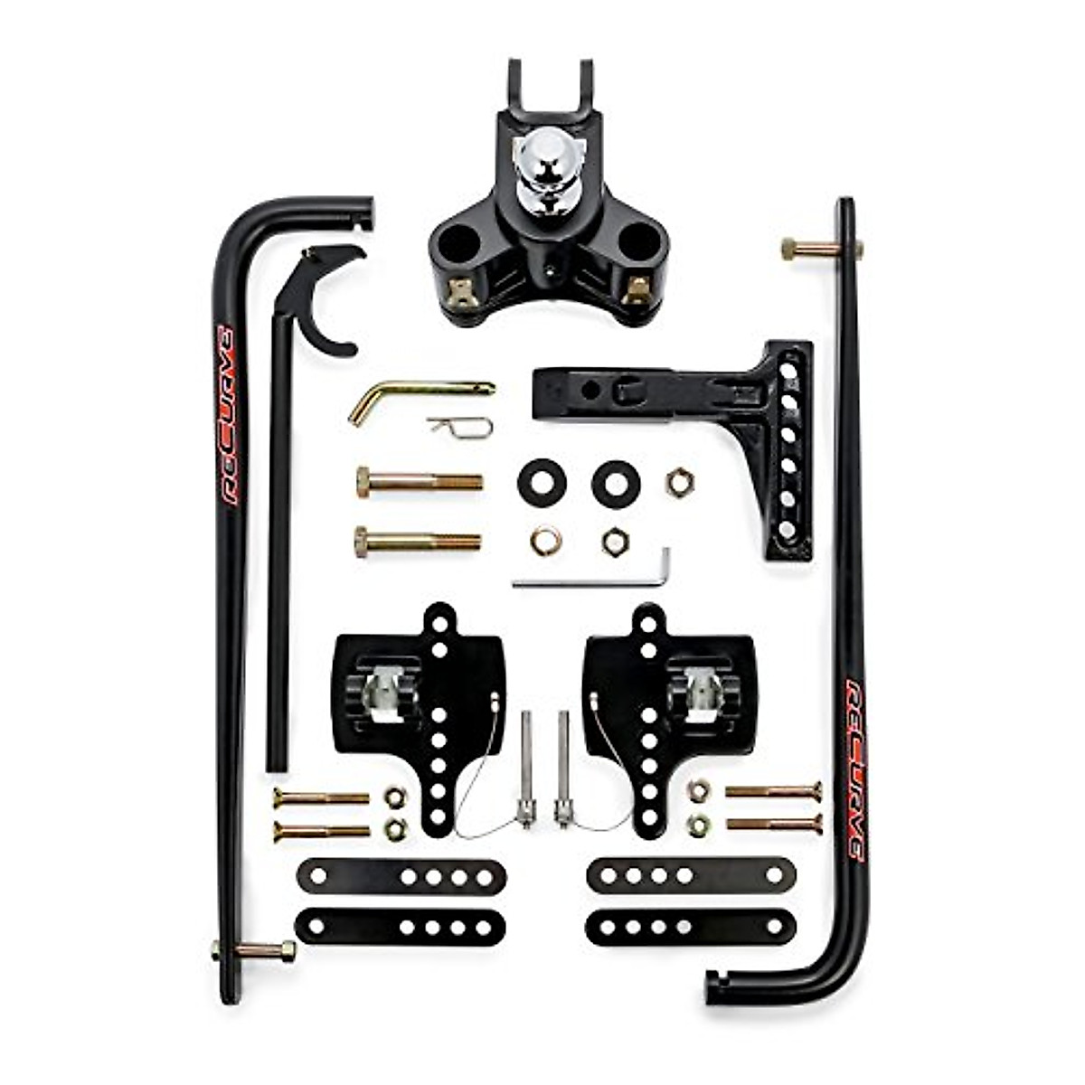Camco Eaz-Lift ReCurve R6 1,200lb Weight Distribution Hitch | Features 1,400lb Max Tongue Weight Rating, 2-5/16-inch Ball has a 15,000lb Max Rating, and Premium Adaptive Sway Control | (48734)