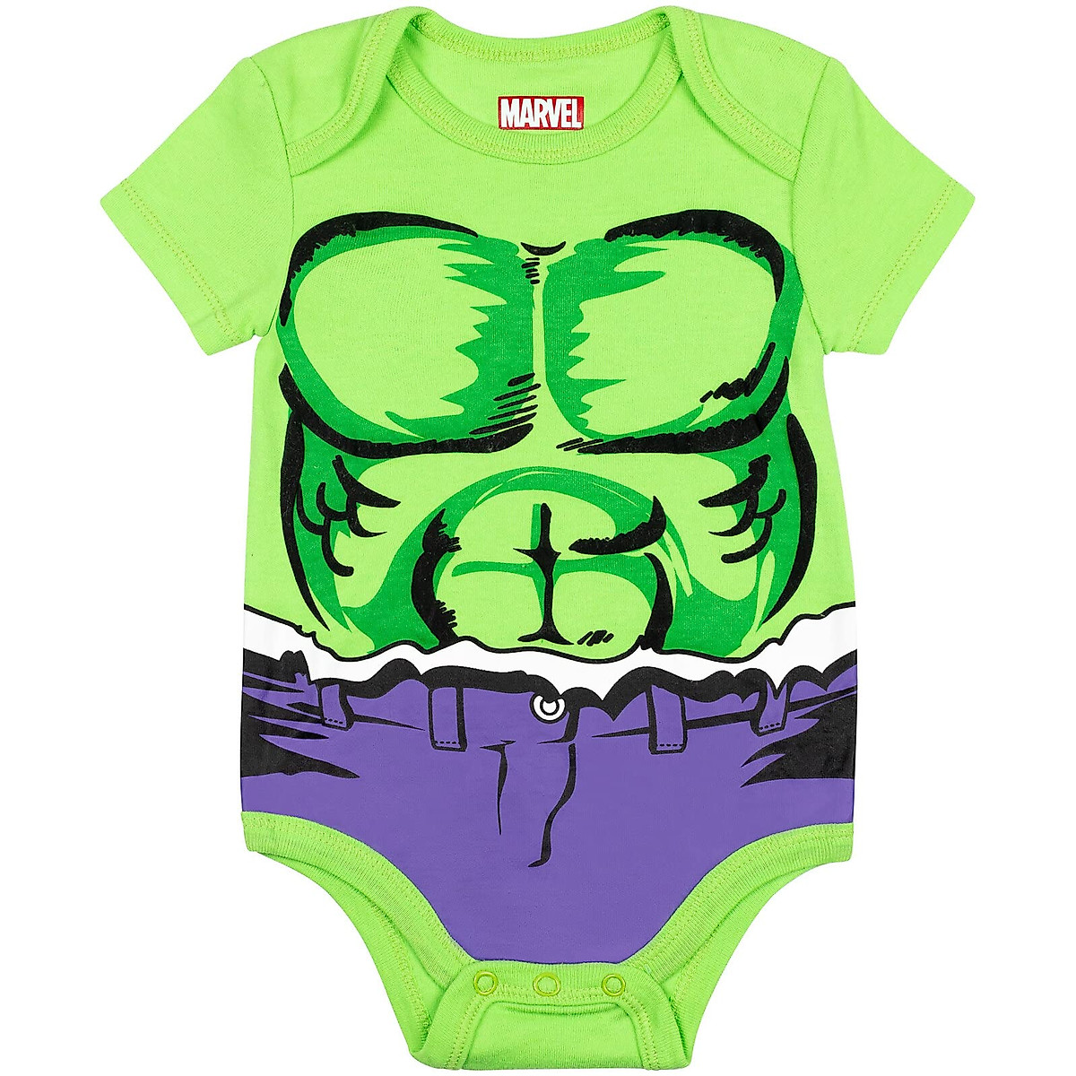 Marvel Baby Boys' 5 Pack Bodysuits - The Hulk, Spiderman, Iron Man and Captain America Multi 3-6 Months