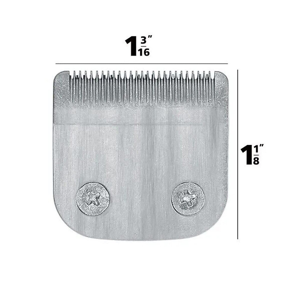 Wall Replacement Detachable Standard Stainless Steel Blade Cutter Head for Wahl All in One Lithium Ion Trimmer 59300 9818 9864 9888 9854 9860 with Bonus 3 Piece Beard Stubble Combs Guards