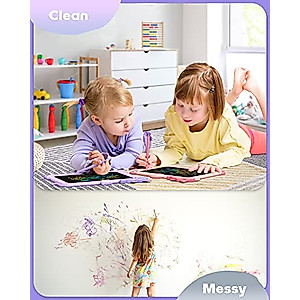 bravokids LCD Writing Tablet 8.5 Inch Toddler Doodle Board, 8.5 inch Colorful Doodle Board 2 Pack
