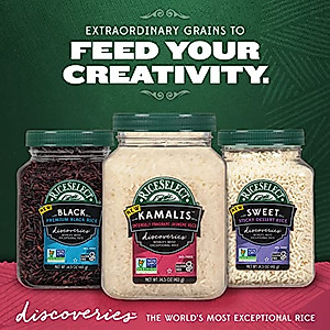 RiceSelect Discoveries Kamalis Intensely Fragrant Jasmine Rice, Gluten-Free, Non-GMO, Vegan, 14.5 Ounce Jar