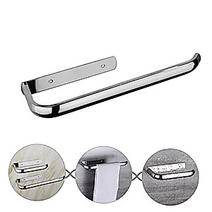 Angoily Tissue Hanger Wall Mounted Clothing Rack Heavy Duty Coat Hangers Wall Mounted Towel Holder Roll Kitchen Towel Ring Household Towel Shelf Kitchen Towel Racks Cabinet Paper Rack