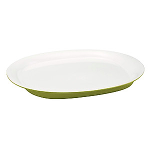 Rachael Ray Dinnerware Round and Square 14-Inch Stoneware Round Platter, Green