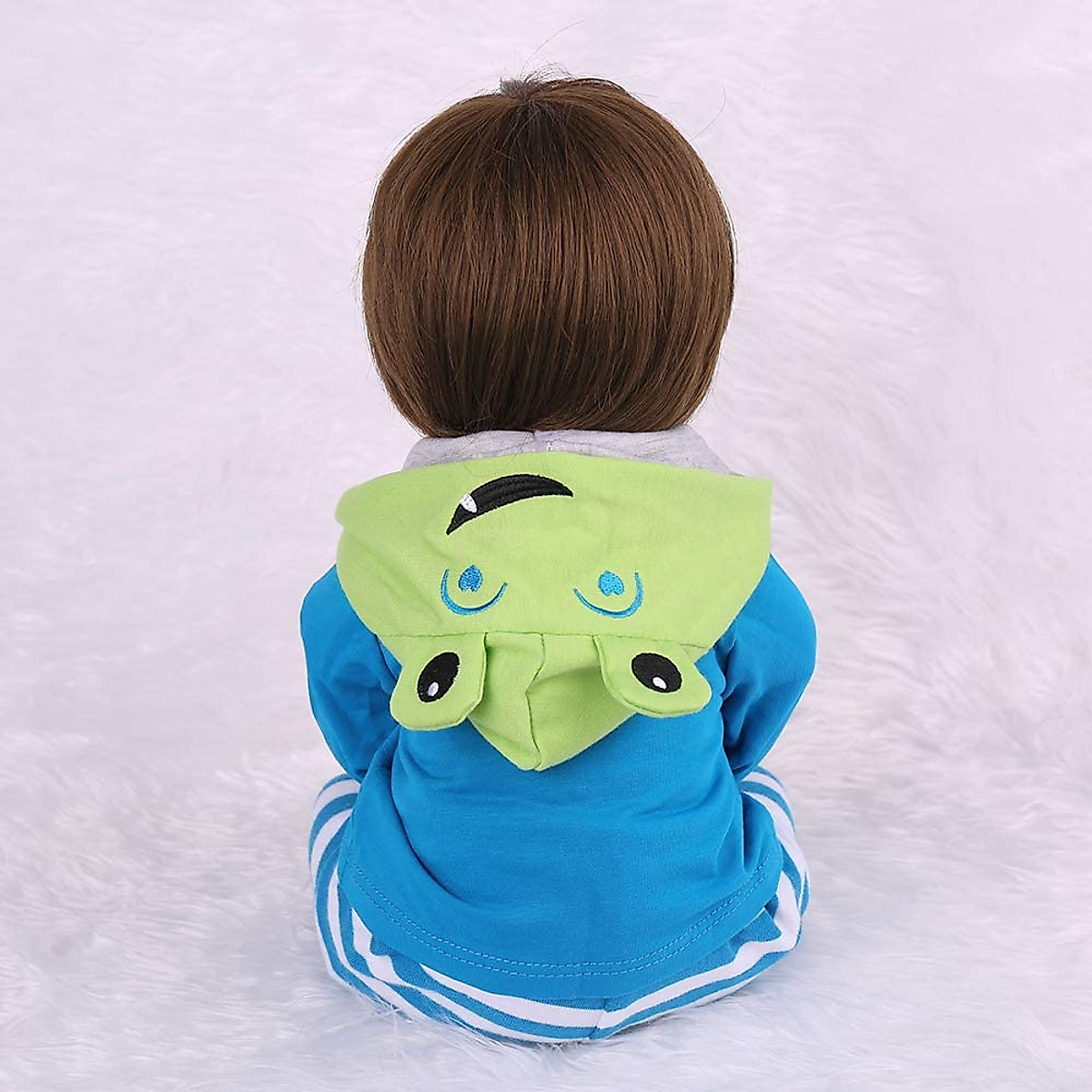 CHAREX Realistic Reborn Baby Dolls Lifelike Weighted Reborn Boy 18 inch Toddler Soft Body Toy Giraffe Gift Set