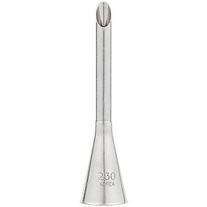 Ateco 230 2 7/8" Bismark Metal Piping Tip - Great for filling donuts, cupcakes, elclairs, and other pastries