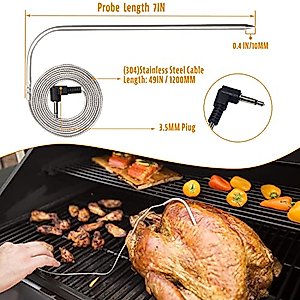 Digital W/LCD Display Control Board Replacement Parts Kit Compatible with P7-7.0/PBV7P1 Pit BOSS 7 Series Vertical Pellet Smokers, Include Meat Probe, Temperure Sensor Probe, and Igniter Hot Rod