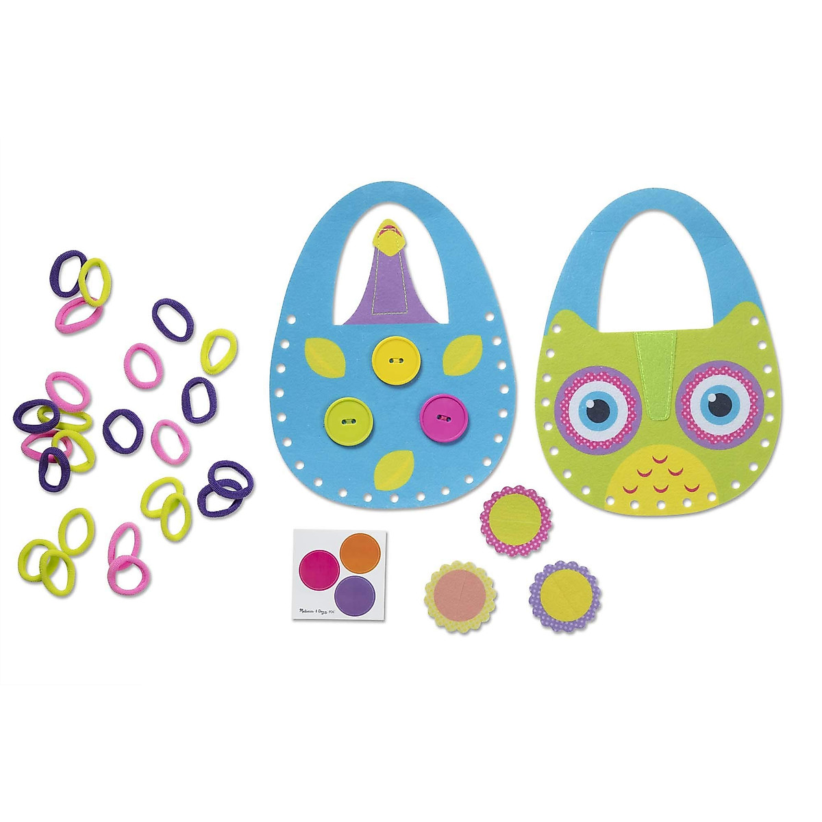 Melissa & Doug Loop It! Beginner Craft Kit - Owl Tote | Arts & Crafts | Age +3 Years | Gift for Boy or Girl