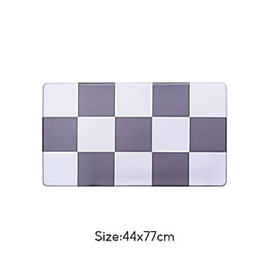 MINISO Kitchen Mat Cushioned Anti-Fatigue Rug, 17"x 30", Non-Slip & Waterproof, Heavy Duty PVC Ergonomic Comfort Mat for Kitchen, Home, Office, Laundry, Black