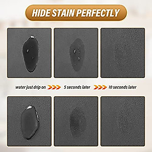 2Pcs Coffee Mat Hide Stain, 15.7*19.7 Inch PU Surface Inner Water Absorted Non Slip Rubber Backed Dish Drying Mat for Kitchen, Coffee Mats for Countertop Fit Under Coffee Machine Coffee Pot