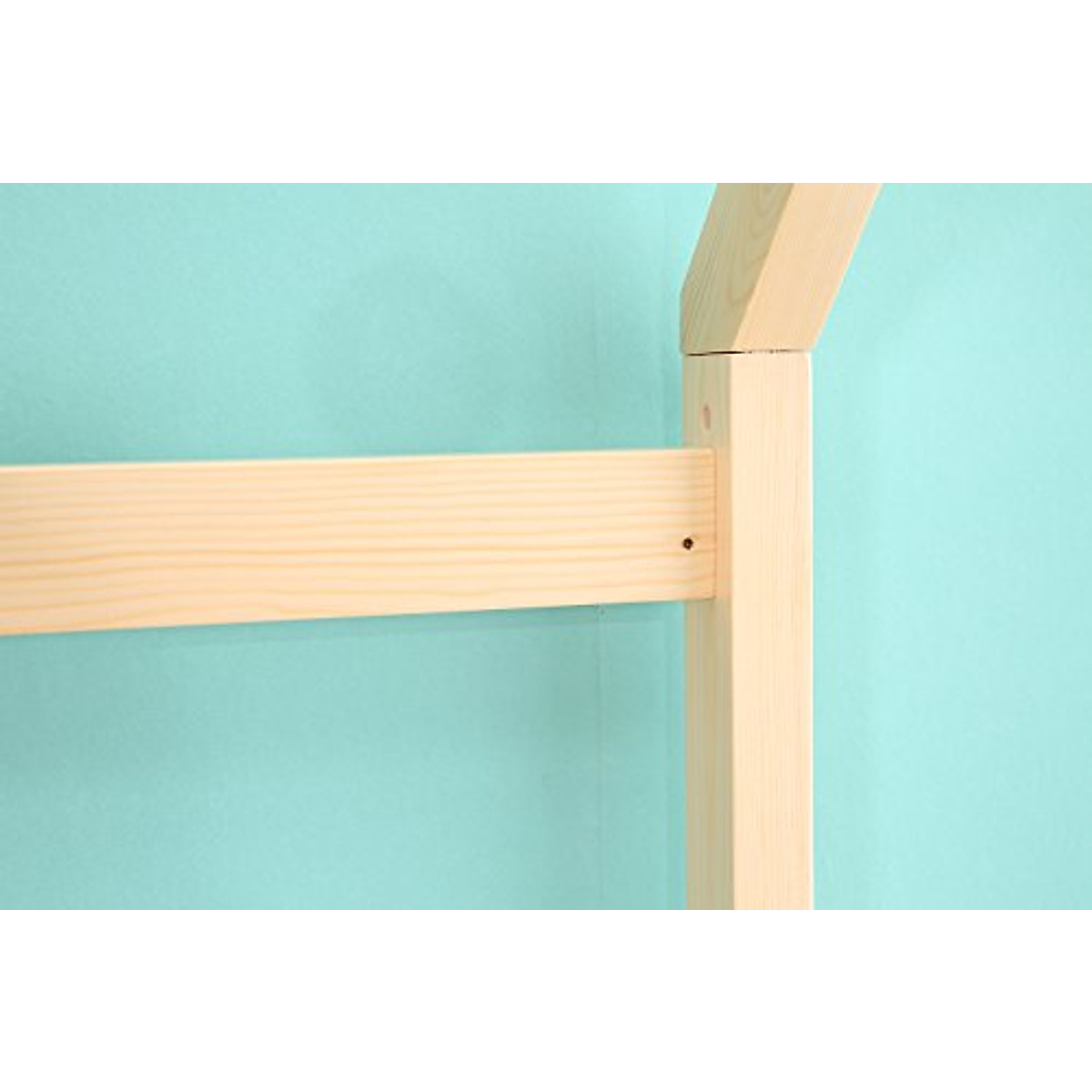 Bestmart INC Toddler Montessori Floor Bed, Twin Size House Bed Frame for Kids Floor Bed Children Bedroom Furniture, Pine Wood Non-Toxic