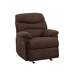 Acme Furniture Arcadia Recliner in Chocolate and Brown