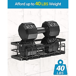 DILEASIR Shower Caddy - 5-Pack Shower Shelves, Adhesive Shower Organizer Hanging No Drilling, Large Capacity Rustproof Stainless Steel Bathroom Organizer, Shower Storage for Inside Shower