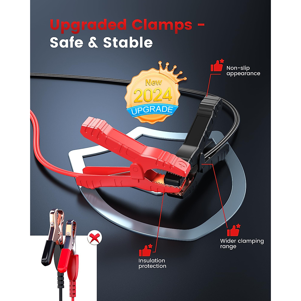 ANCEL BST200 Car Battery Tester 12V 100-1100 CCA Automotive Bad Cell Load Test Tool Digital Analyzer Tester for Car Truck Motorcycle SUV Boat and More