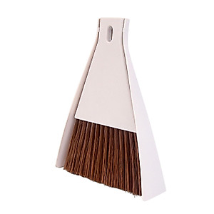 KOMBIUDA 2 Set Mini Brush Dust Sweeper Mini Broom Dustpan Sweeper Broom Desktop Broom Mini Cleaning Broom Mini Table Broom Computer Brush Desktop Cleaning Tools Desktop Sweep Broom Beige