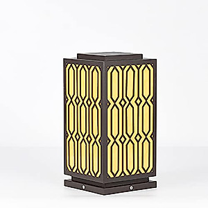 Enlylyog Lawn Lamp Outdoor Home Park Lawn Lamp Waterproof Villa Courtyard Lamp Garden Community Decoration Outdoor Landscape Lamp Hotel Column Head Lamp