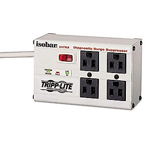 Tripp Lite Isobar Ultra Surge 4 Outlet 6' Cord Metal Housing 3330 Joules