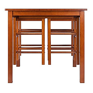 Winsome Wood Stella Snack Table, 33.07x33.07x30.16, Teak