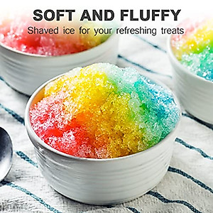 Choxila Shaved Ice Machine Snow Cone Machine - Portable Ice Crusher and Shaved Ice Machine with Free Ice Cube Trays - BPA Free