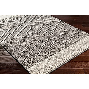 Hauteloom Areli Living Room, Bedroom Patio Outdoor Area Rug - Black, Gray, Beige - 7'10" x 10'