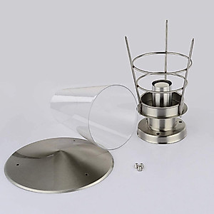 MODEBHD European Traditional Retro Acrylic Lampshade Column Lamps Lantern Outdoor E27 Pillar Lamp Balcony Waterproof Pillar Lights Round Shape Boundary Villa Park Decoration Rainproof Post Light