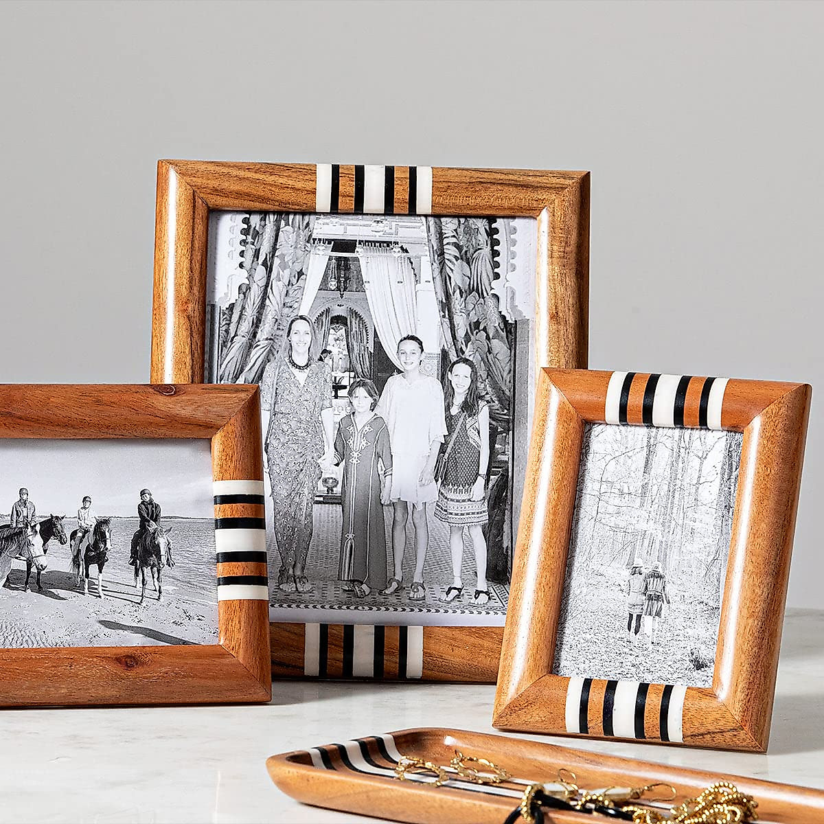 Juliska Stonewood Stripe Rectangle Tray