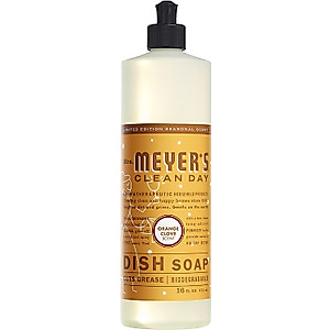 Mrs. Meyer’s 17430 Clean Day Orange Clove Liquid Dish Soap
