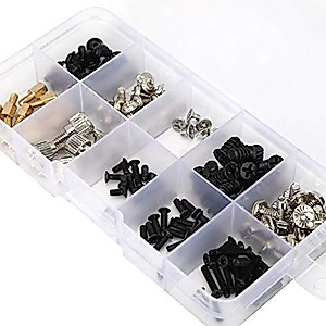 wendeekun PC Computer Screw Standoffs Assortment Kit, Desktop Computer Screws, Standoffs Set, for Hard Drive Computer Case Motherboard Fan Power Graphics(165Pcs)