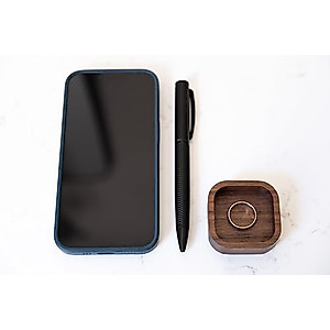 Hardwood Ring Tray | Tiny Wood Ring Holder | Black Walnut Square …